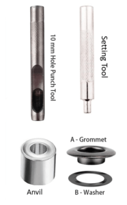 How to Install Grommets or Eyelets on Fabric? - A Quaint Stitch